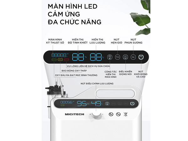 Máy tạo oxy y tế 5L MICiTECH - META.vn