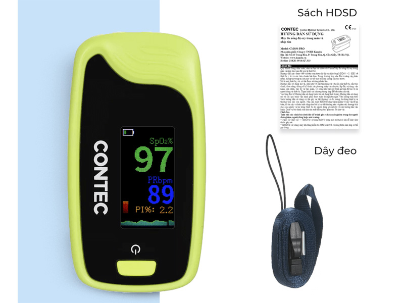 Máy đo nồng độ oxy trong máu Contec CMS50-Pro - META.vn
