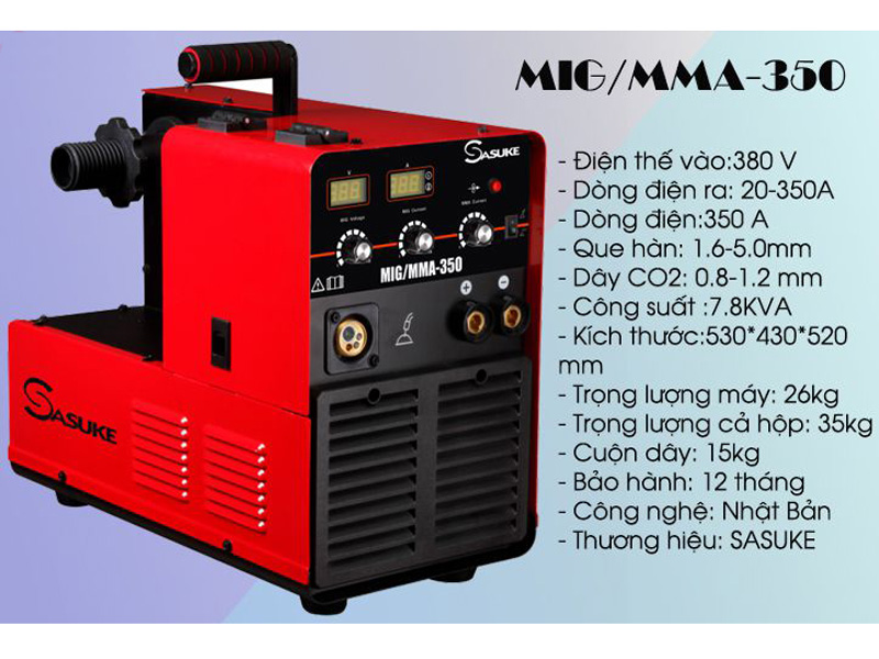 Máy hàn Sasuke MIG/MMA-350 - META.vn