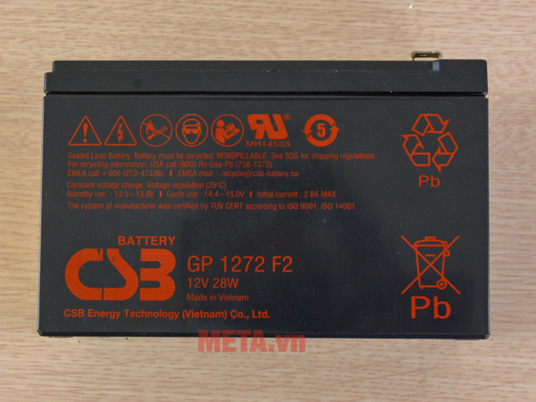Ắc quy CSB GP1272F2 28W (12V 7.2Ah) - META.vn
