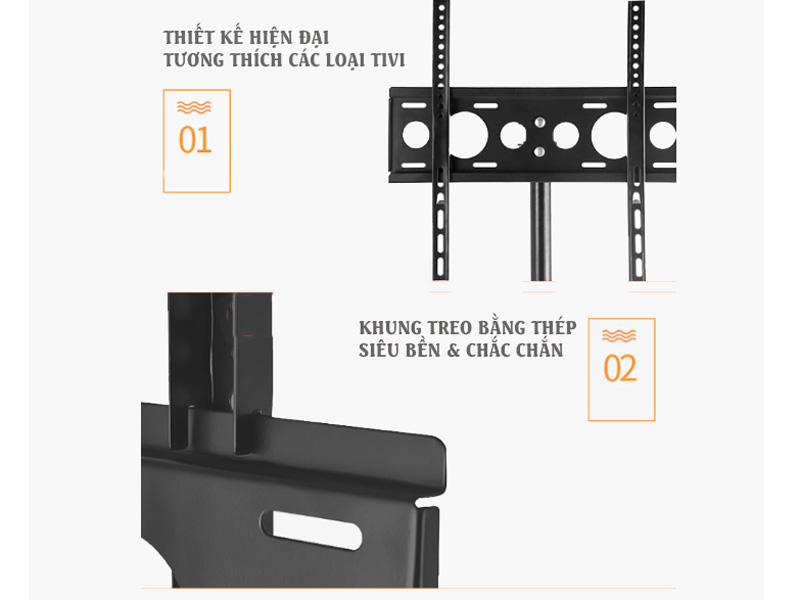 Giá treo tivi 3 chân đứng E1200 xoay 360 độ (32 - 55 inch) - META.vn