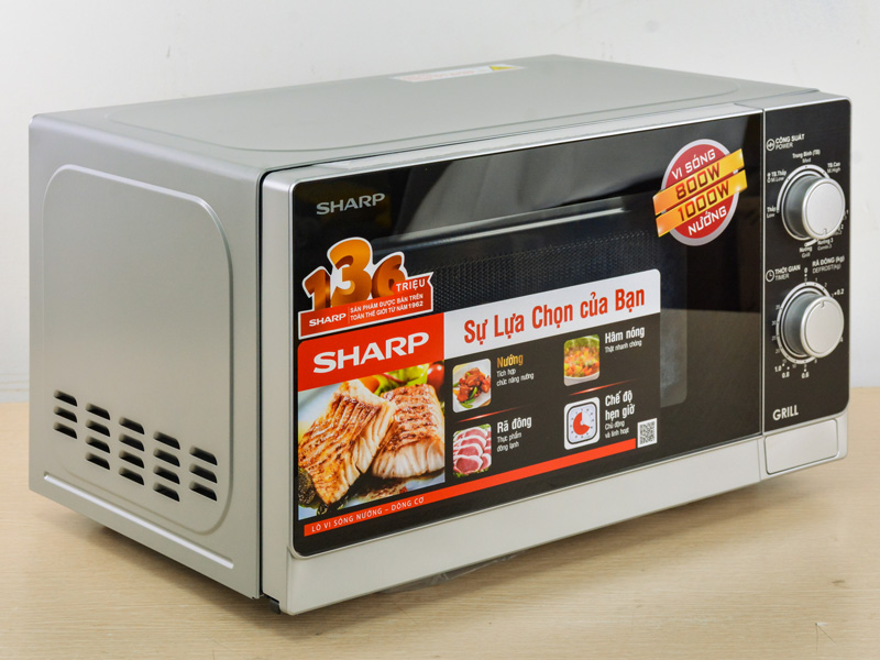 Lò vi sóng cơ có nướng Sharp R-G222VN-S 20 lít - META.vn