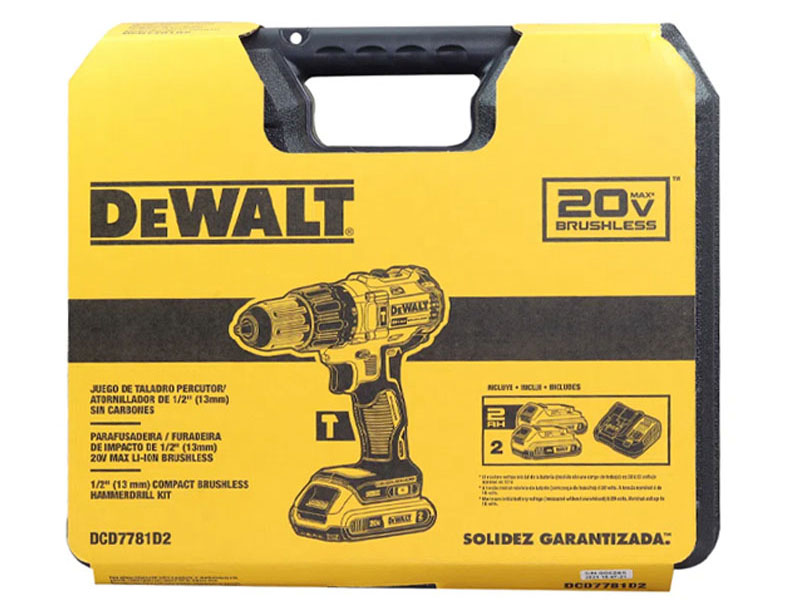 Máy khoan vặn vít dùng pin 20V Dewalt DCD7781D2-B1 - META.vn