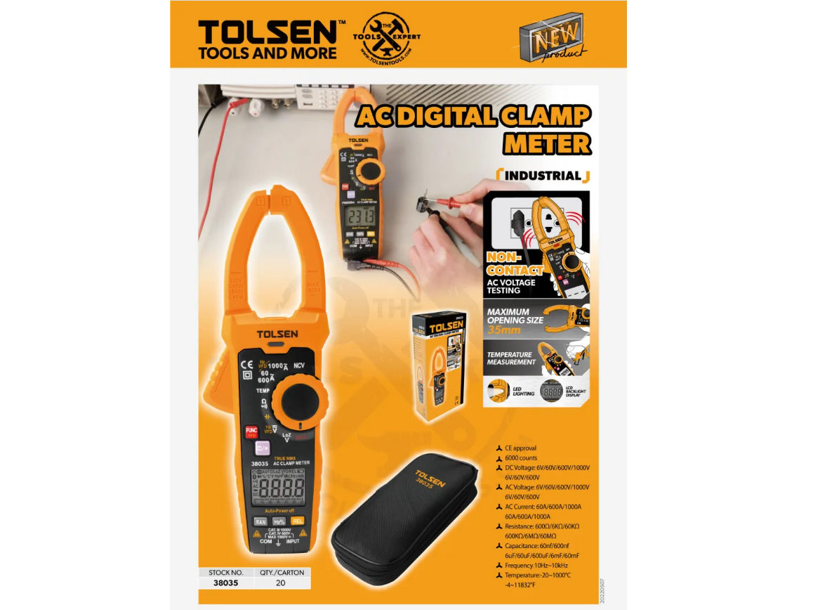 Ampe kìm AC Tolsen 38035 - META.vn