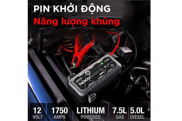 Pin dự phòng kiêm bộ khởi động xe Noco Boost X GBX55 12V 1750A 46Wh - META.vn