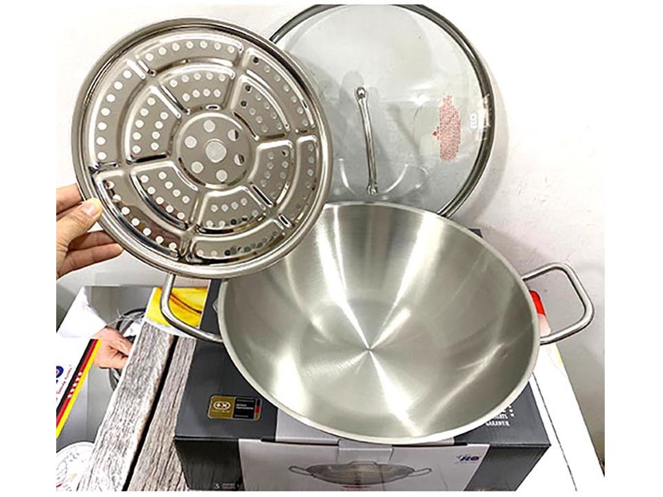 Bộ chảo hấp sâu lòng Elo Wok set 28cm - META.vn