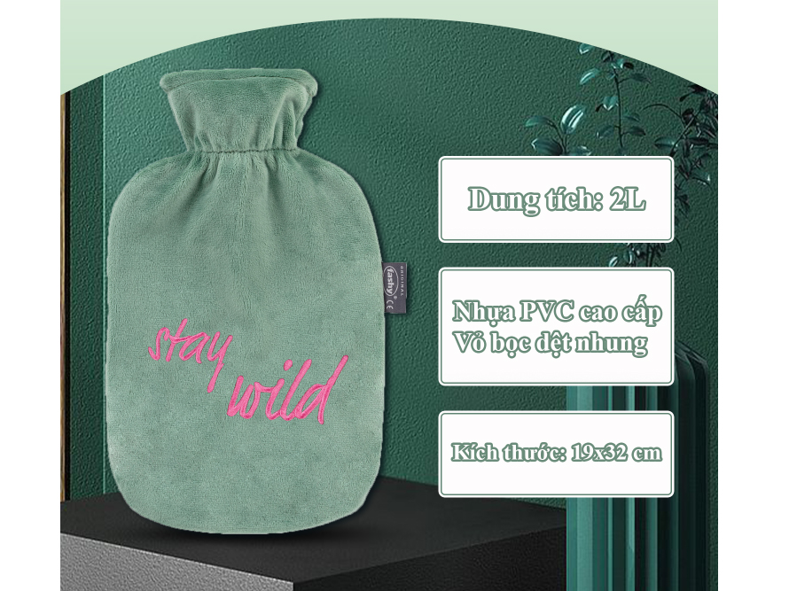 Túi chườm Fashy Germany bọc nhung Stay Wild - META.vn