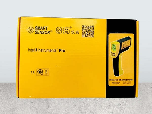Máy đo nhiệt độ bằng hồng ngoại SmartSensor AR862D+ ( -50℃~1000℃, có cánh báo) - META.vn