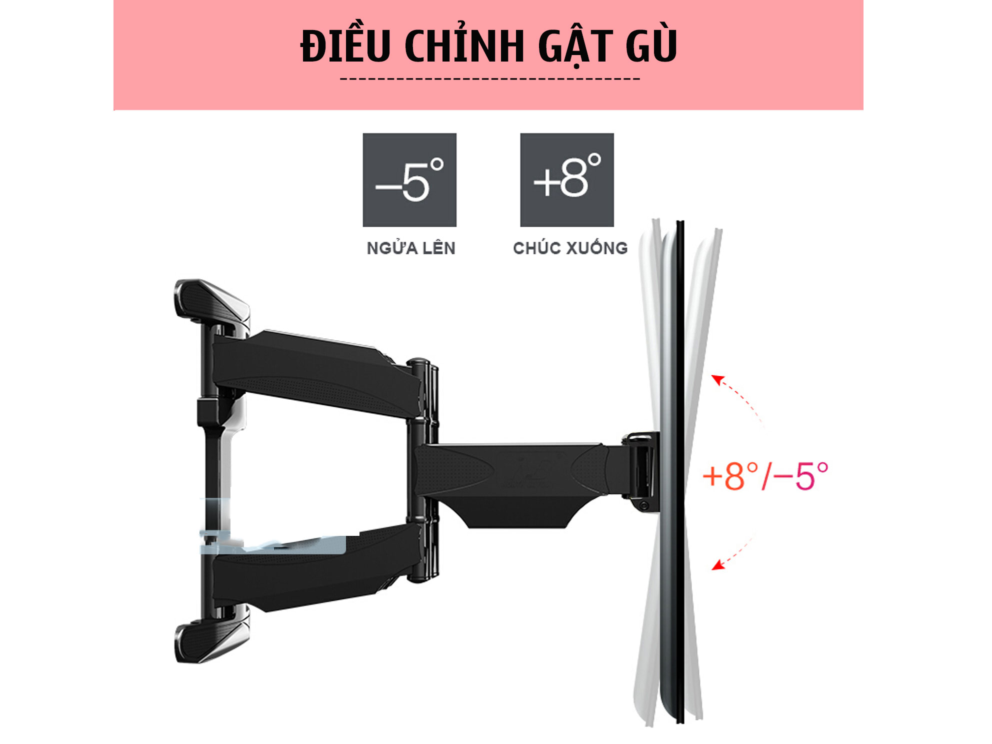 Giá treo tivi đa năng ErgoTek E66 (32 - 80 inch) - META.vn