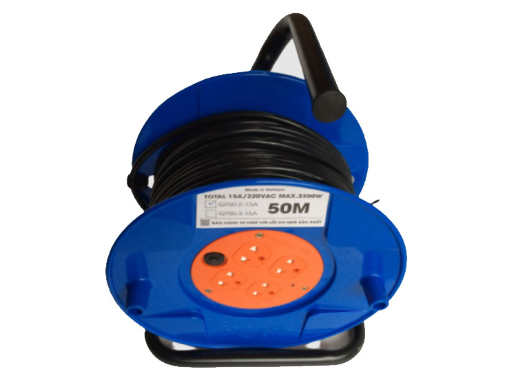 Ổ cắm điện kéo dài quay tay kiểu Rulo Lioa QT50-3-15A - META.vn