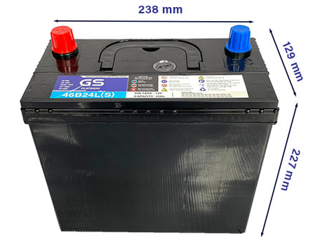 Ắc quy GS 46B24L(S) (12V - 45Ah), cọc trái (lớn) - META.vn