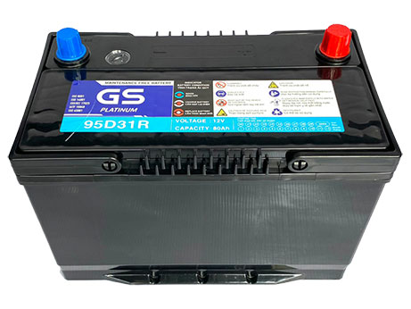 Ắc quy ô tô GS MF 95D31R (khô, 12V - 80AH, cọc phải) - META.vn