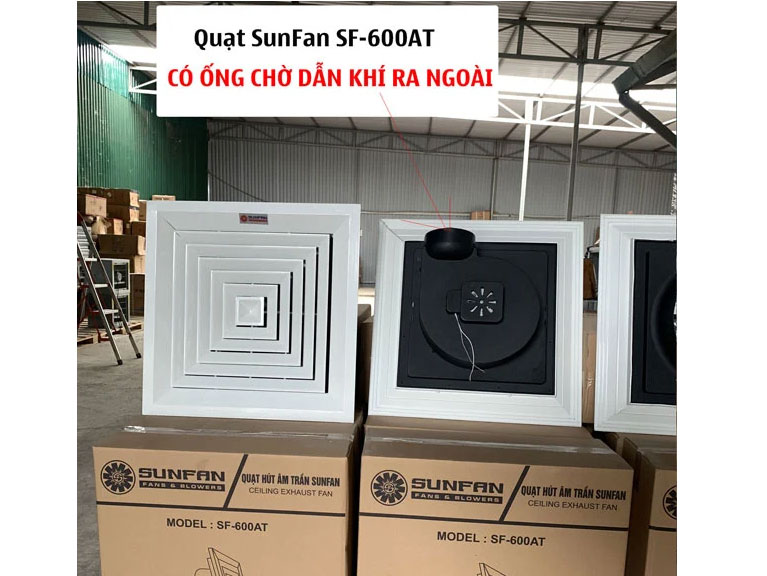 Quạt hút âm trần Sunfan SF-600AT (nối ống) - META.vn
