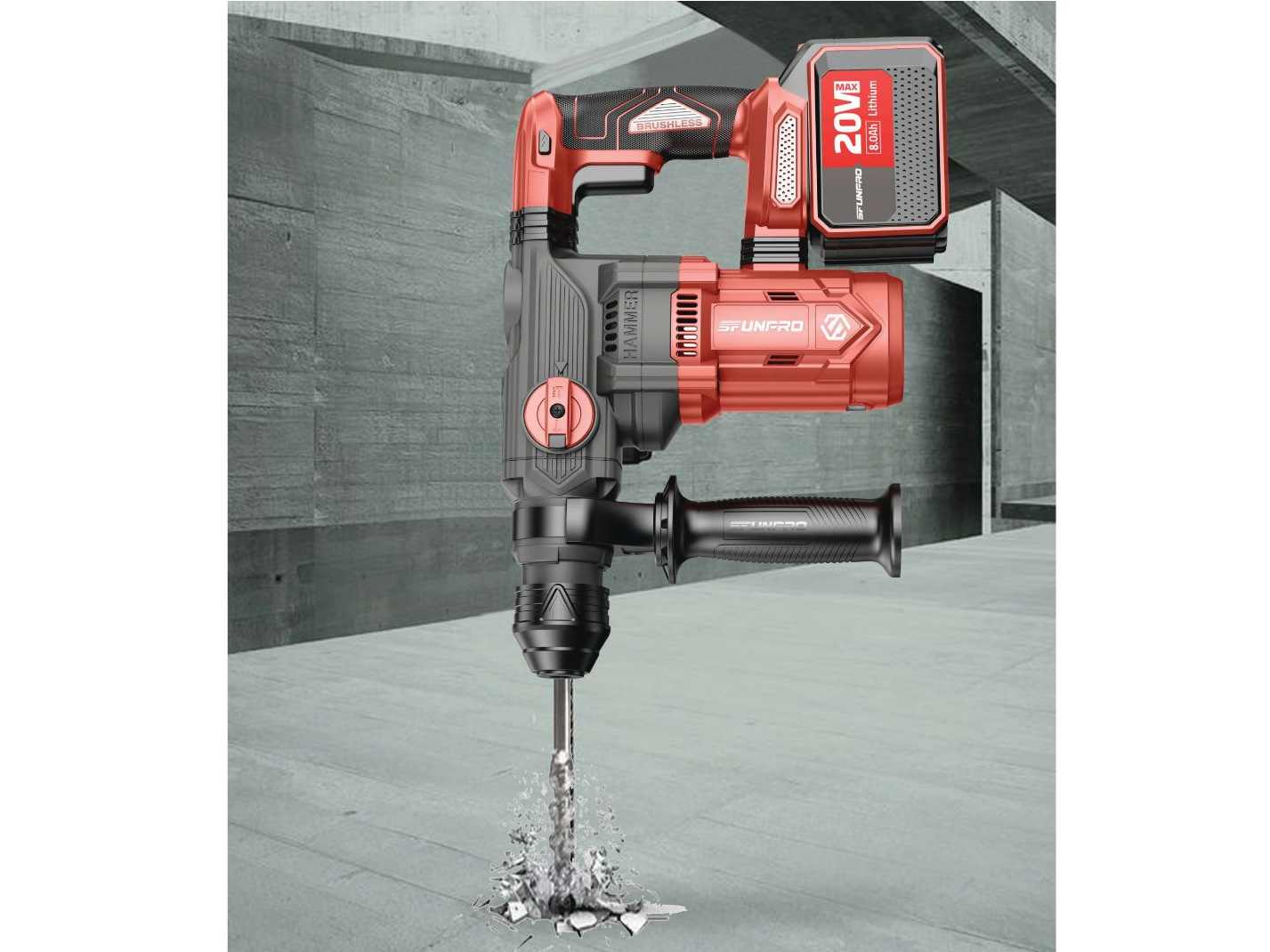 Máy khoan đục bê tông pin Sfunpro S20 DCD30A - META.vn