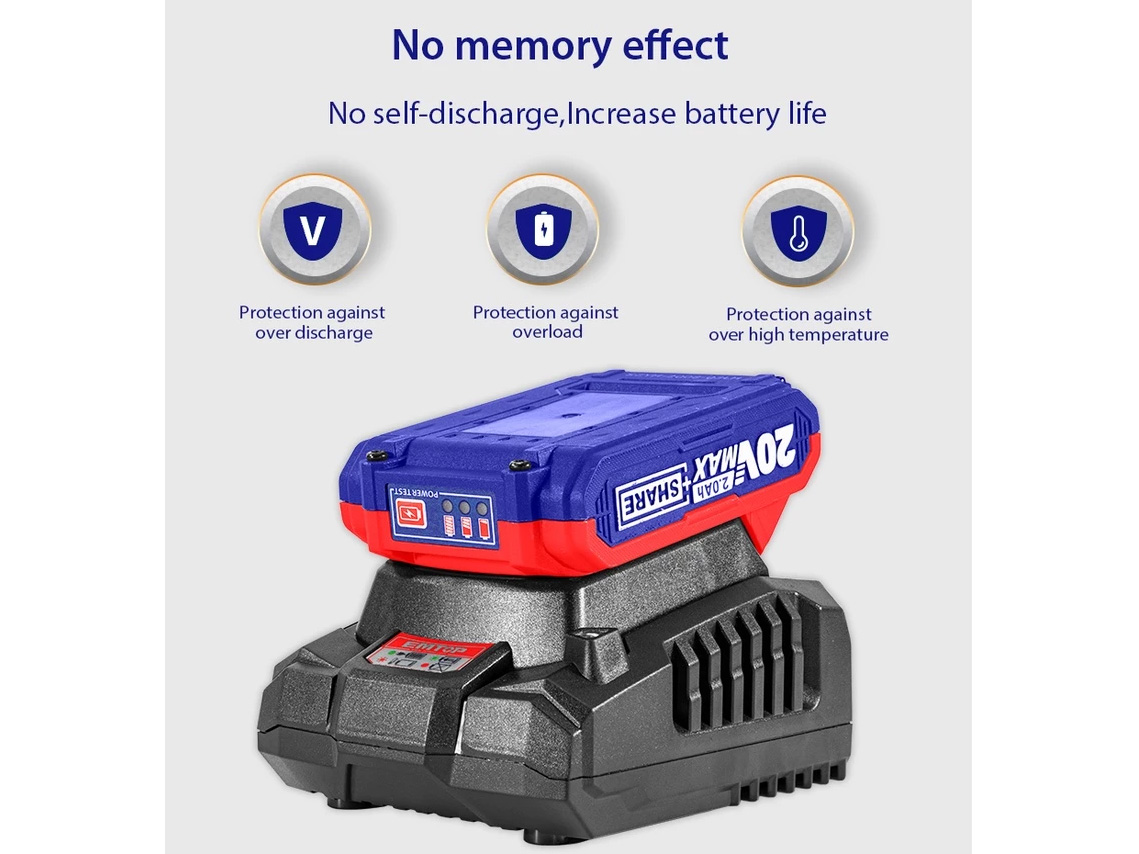 Pin Lithium 20V 2AH Emtop EBPK20011 - META.vn