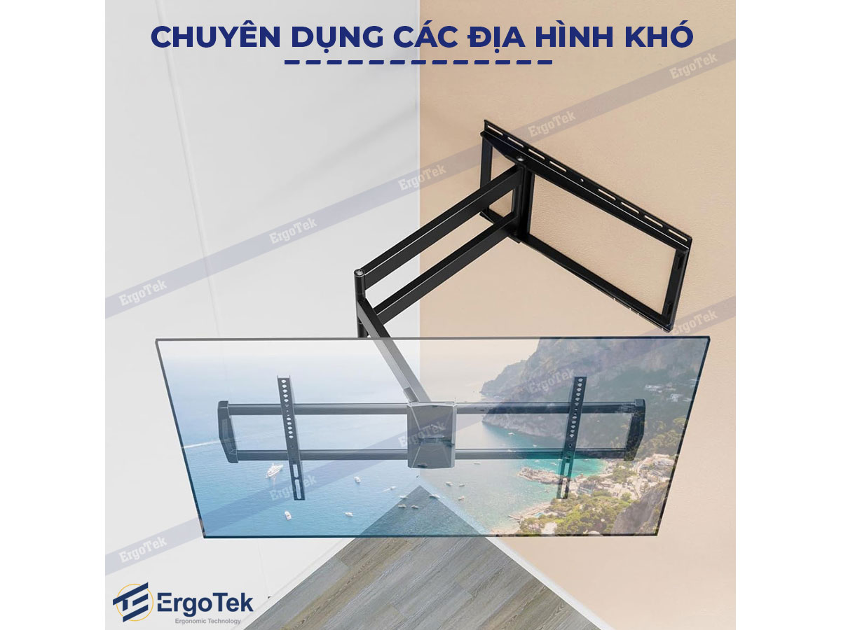 Khung treo TV xoay 90 độ ErgoTek E900 (47 - 90 inch) - META.vn