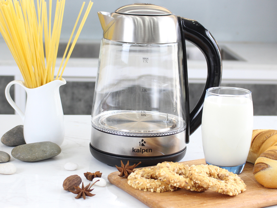 Ấm đun nước siêu tốc thủy tinh điều chỉnh nhiệt độ Kalpen KK88 (1.7 lít) - META.vn
