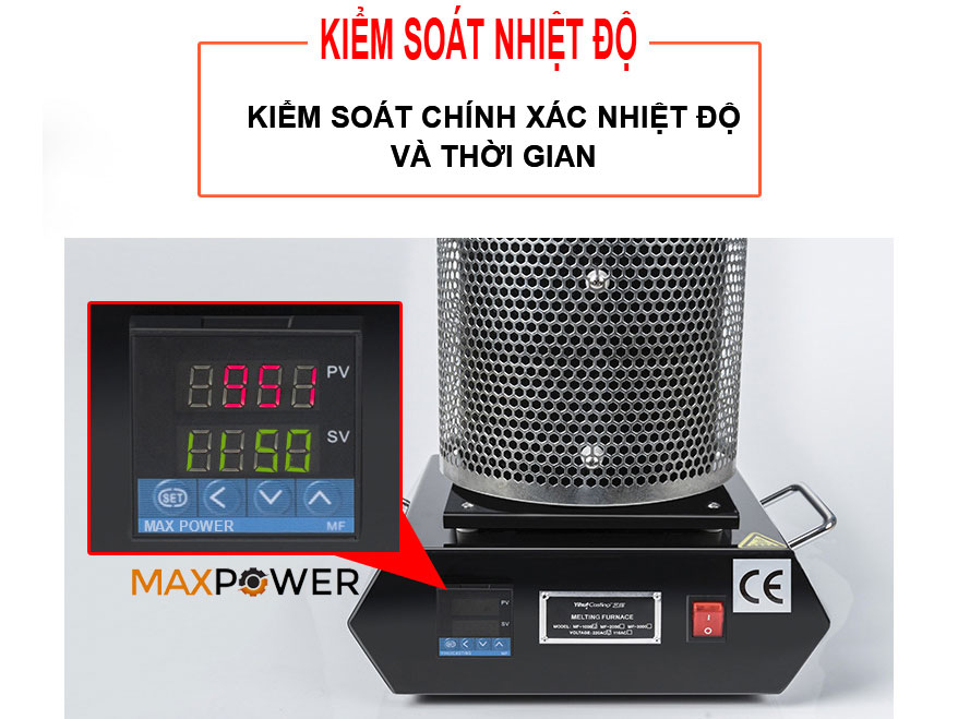 Lò nấu vàng kỹ thuật số MaxPower MF01 - META.vn