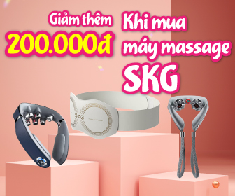 Khuyến mại: Giảm thêm 200.000đ khi mua máy massage SKG K5 Pro max, P7 PRO, G7 PRO-FOLD