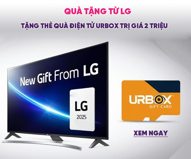 Khuyến mại: Mua Tivi LG tặng Voucher UrBox trị giá 2 triệu